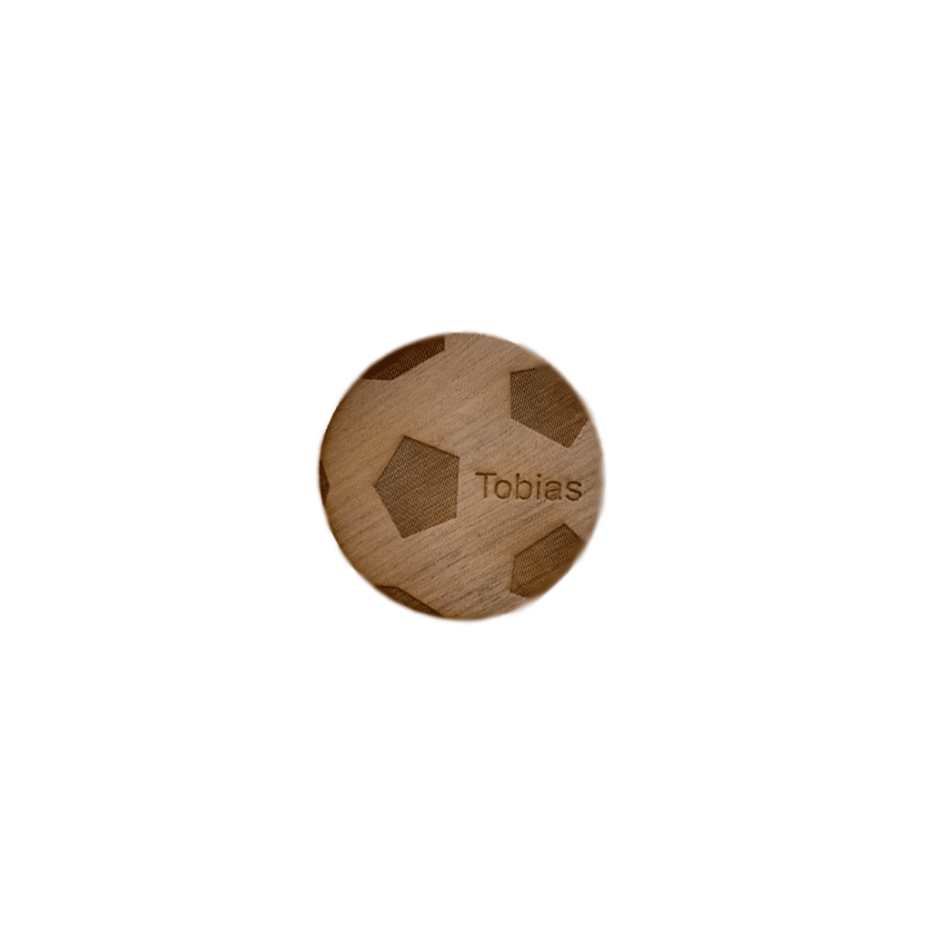 Fodbold bordkort - Lasergaver - Navneskilte til børnefødselsdagen